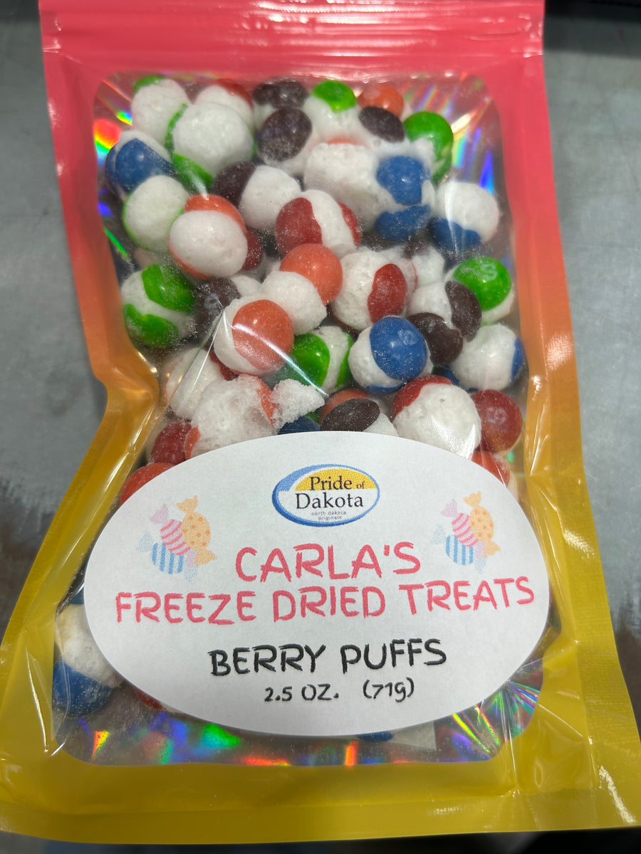 Freeze Dried Berry Puffs – Minn Dak Market at West Acres Mall