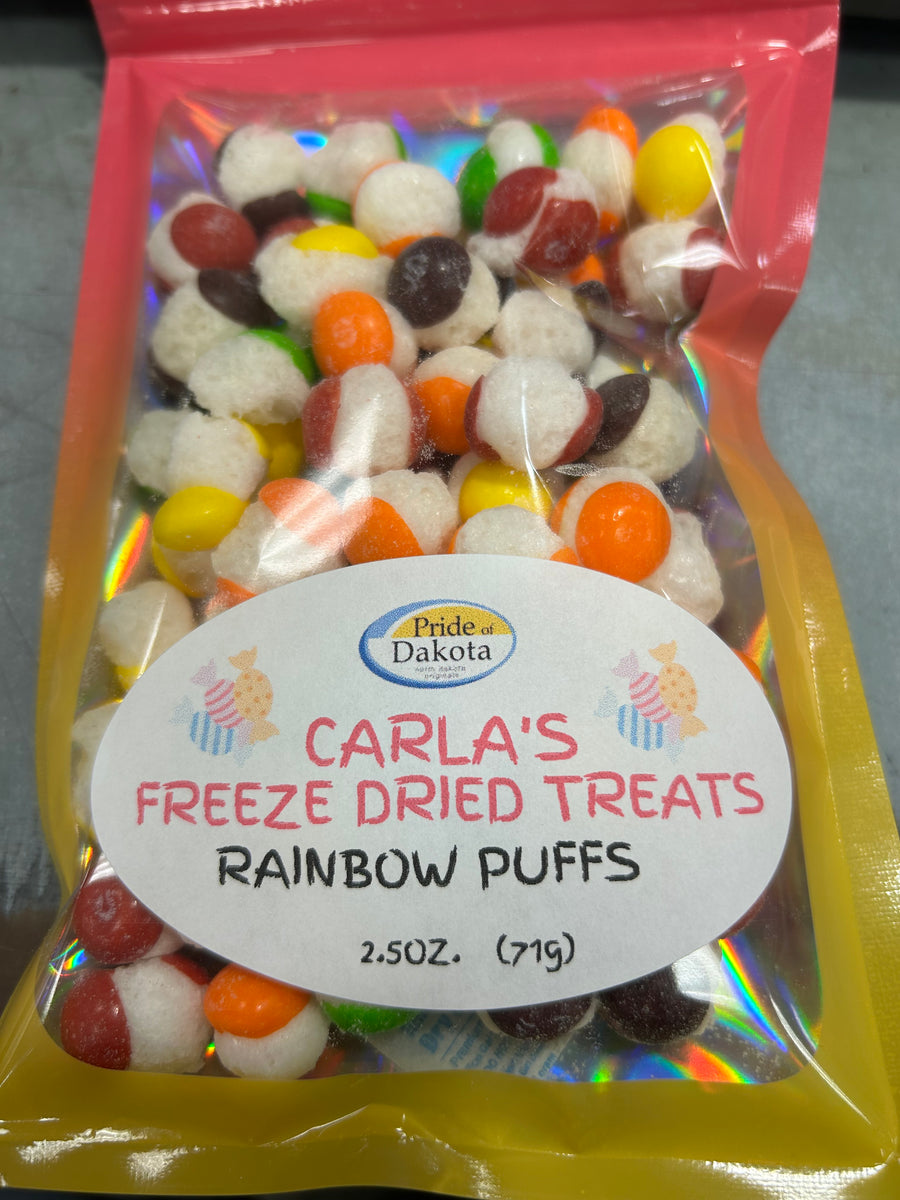 Freeze Dried Rainbow Puffs – Minn Dak Market at West Acres Mall
