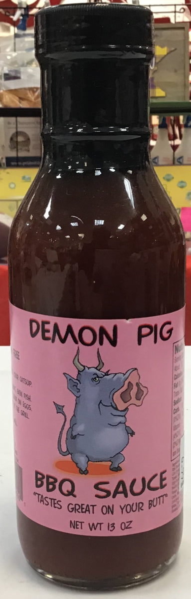 Demon Pig BBQ Sauce 13 ounce jar – Minn Dak Market at West Acres Mall